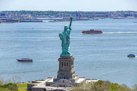 Aerial Photography Statue of Liberty National Monument - Airview Online