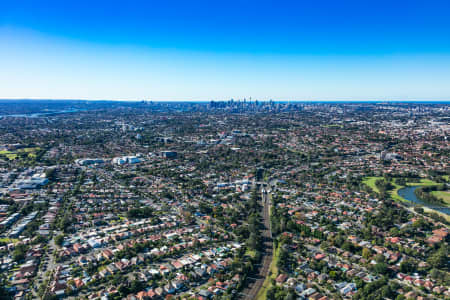 Aerial Photography Hurlstone Park Station - Airview Online