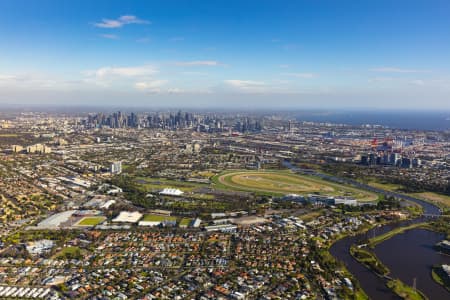 Aerial Photography Ascot Vale and Flemington - Airview Online