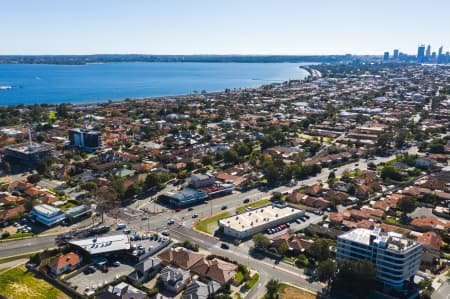 Aerial Photography Como to Perth CBD - Airview Online