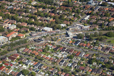 Aerial Photography Allawah Station Hurstville - Airview Online