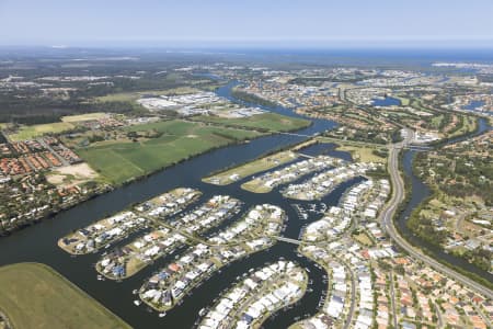 Aerial Photography Riverlinks Helensvale - Airview Online