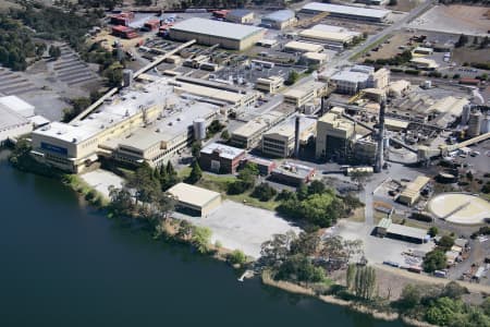 Aerial Photography Norske Scog Paper Mill, Boyer Tasmania - Airview Online