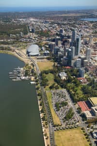 Aerial Photography Perth Water and City - Airview Online
