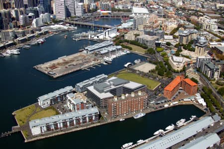 Aerial Photography Darling Island Pyrmont - Airview Online