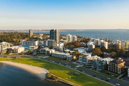 Aerial Photography Sunset South Perth - Airview Online