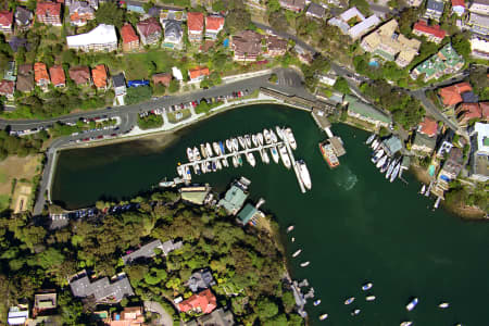 Aerial Photography Mosman Wharf, Marina and Mosman Rowers - Airview Online