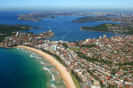 Aerial Photography Panoramic view of Manly - Airview Online